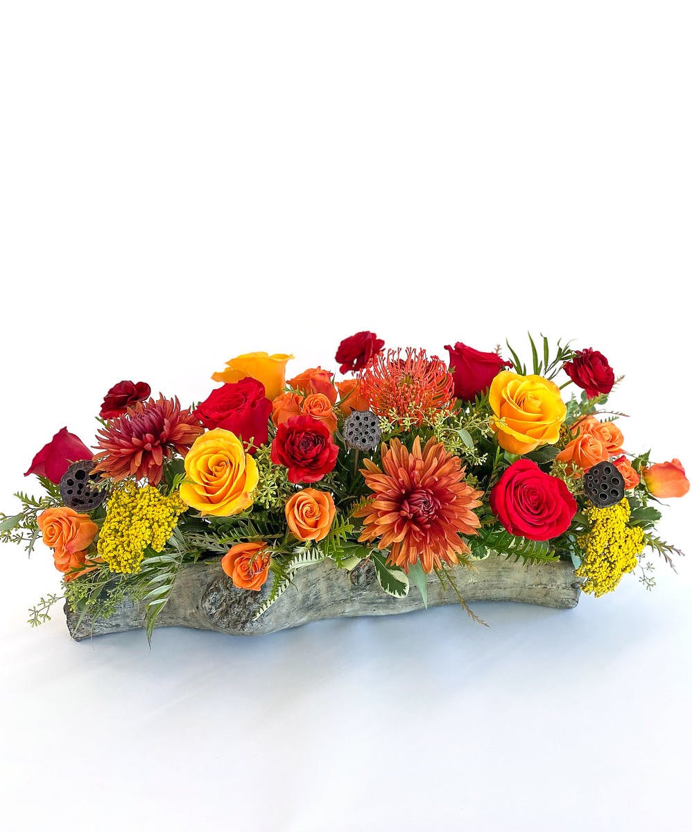 Fall Fireside Flowers | Autumn Centerpieces Charlotte NC
