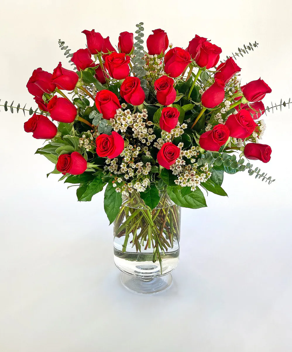Three Dozen Long Stem Roses | Charlotte NC Rose Delivery